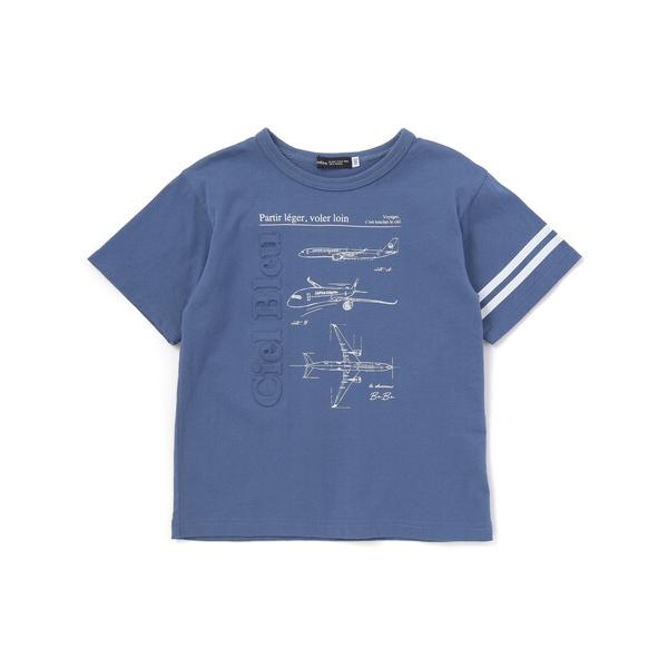 『タイムセール実施中』ZOZO問い合わせ番号:106916556ショップ:BEBE ONLINE STORE，ベベ オンラインストアブランド:BeBe，ベベ商品名:「JALコラボ」飛行機図面エンボス加工ロゴ半袖Tシャツカテゴリ:トップス&g...