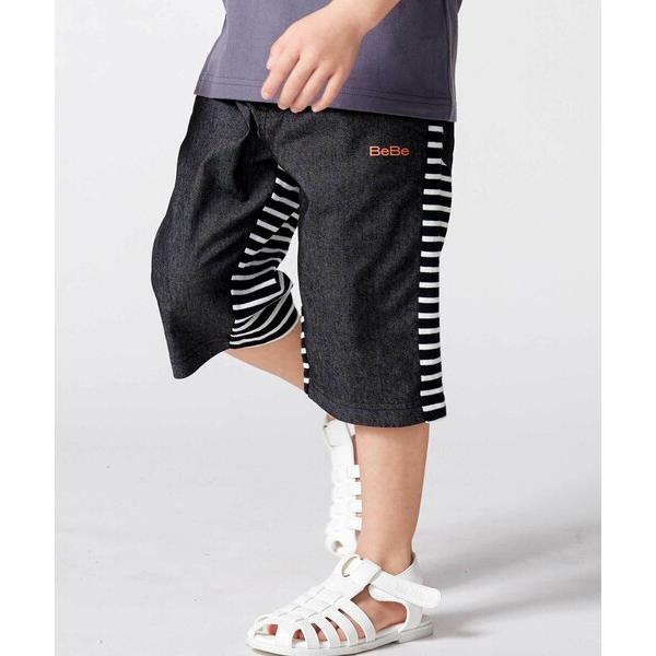 『タイムセール実施中』ZOZO問い合わせ番号:106916604ショップ:BEBE ONLINE STORE，ベベ オンラインストアブランド:BeBe，ベベ商品名:「抗菌・防臭」バックボーダーストレッチツイル6分丈パンツ(90~130cm)...