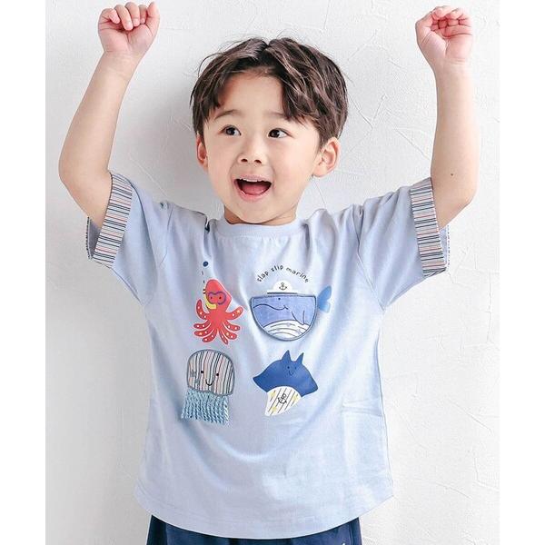 ZOZO問い合わせ番号:106916614ショップ:BEBE ONLINE STORE，ベベ オンラインストアブランド:SLAP SLIP，スラップスリップ商品名:昆虫＆海の生き物モチーフ半袖Tシャツ(80~130cm)カテゴリ:トップス&...