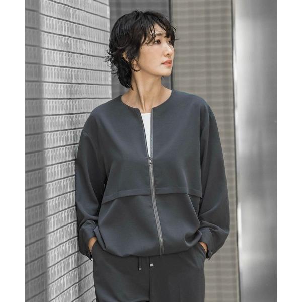 ZOZO問い合わせ番号:106916645ショップ:LAUTREAMONT ONLINE SHOP，ロートレアモン オンラインショップブランド:la.f…，ラエフ商品名:【選べるSETUP】SUZUSALAジップブルゾンカテゴリ:ジャケット...