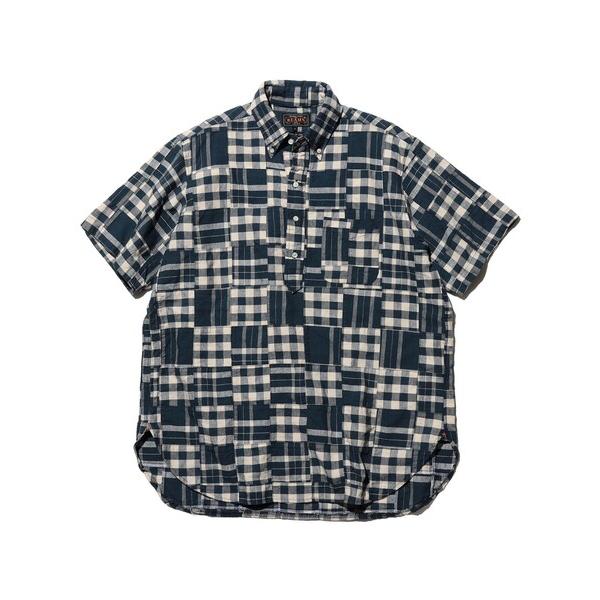 ZOZO問い合わせ番号:106916900ショップ:BEAMS MEN，ビームス メンブランド:BEAMS PLUS，ビームスプラス商品名:B.D. Pullover Classic-fit Patchwork Madras Blueカテゴ...