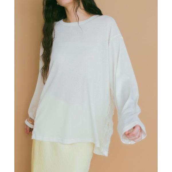 ZOZO問い合わせ番号:106917217ショップ:MARTE，マルテブランド:sahara，サハラ商品名:Side Lace Over Top/サイドレースオーバーサイズトップスカテゴリ:トップス>Tシャツ/カットソーブランド品番:...