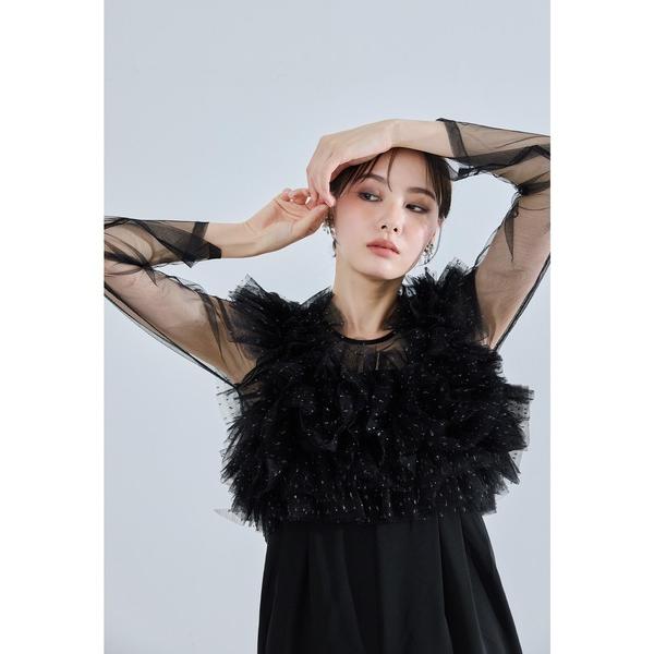 ZOZO問い合わせ番号:106917231ショップ:bflat，ビーフラットブランド:niana，ニアナ，ANDRESD，アンドレスド商品名:ボリュームチュールオールインワン 3点セット パンツドレス 結婚式 二次会 同窓会 セレモニー パ...