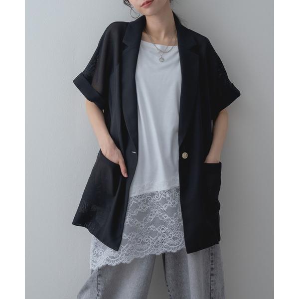 『タイムセール実施中』ZOZO問い合わせ番号:106917992ショップ:Ada.，エイダブランド:ANNA LUNA，アンナルナ商品名:【ANNA LUNA】冷房/ UV対策 にも活躍する メッシュ テーラード ジャケットカテゴリ:ジャケ...