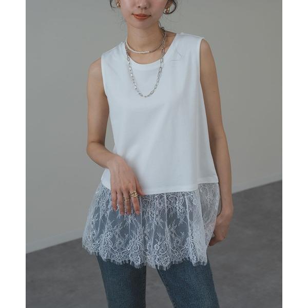 『タイムセール実施中』ZOZO問い合わせ番号:106918000ショップ:Ada.，エイダブランド:ANNA LUNA，アンナルナ商品名:【ANNA LUNA】 レース で 魅せる 大人 の レイヤード タンクカテゴリ:トップス>シャ...