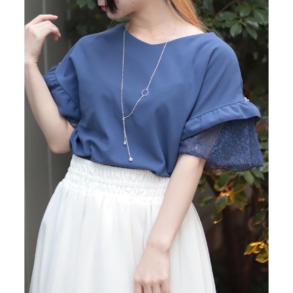 ZOZO問い合わせ番号:106918186ショップ:axes femme，アクシーズファムブランド:axes femme，アクシーズファム商品名:ＮＣ付カットジョーゼットＰＯカテゴリ:トップス>Tシャツ/カットソーブランド品番:IM2...