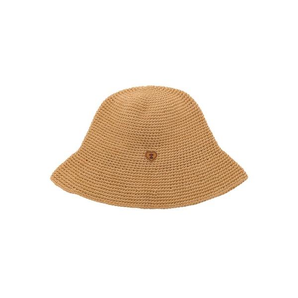 ZOZO問い合わせ番号:106918204ショップ:A BATHING APE，ア ベイシング エイプブランド:A BATHING APE，アベイシングエイプ商品名:HEART BADGE CROCHETED HATカテゴリ:帽子>ハ...