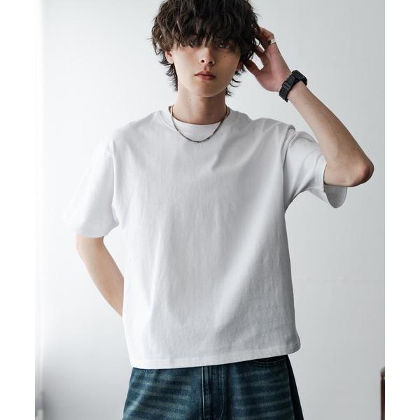 ZOZO問い合わせ番号:106918295ショップ:Rocky Monroe，ロッキーモンローブランド:Rocky Monroe，ロッキーモンロー商品名:ケミカル加工 ショート丈 短丈 クロップド 半袖コットンクルーネックTシャツカテゴリ:...