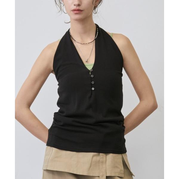 ZOZO問い合わせ番号:106918748ショップ:Avenue，アヴェニューブランド:Rohwel，ローウェル商品名:Halter Neck Button Tank Top / ホルターネックボタンタンクトップカテゴリ:トップス>タ...