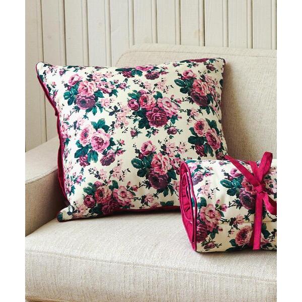 ZOZO問い合わせ番号:106918974ショップ:WORLD ONLINE STORE SELECT，ワールドオンラインストアセレクトブランド:LAURA ASHLEY，ローラアシュレイ商品名:エレンボロー ローズ柄 クッションカテゴリ:...