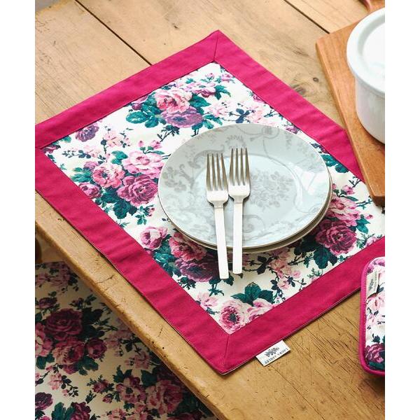ZOZO問い合わせ番号:106918976ショップ:WORLD ONLINE STORE SELECT，ワールドオンラインストアセレクトブランド:LAURA ASHLEY，ローラアシュレイ商品名:エレンボロー ローズ柄 プレースマットカテゴ...