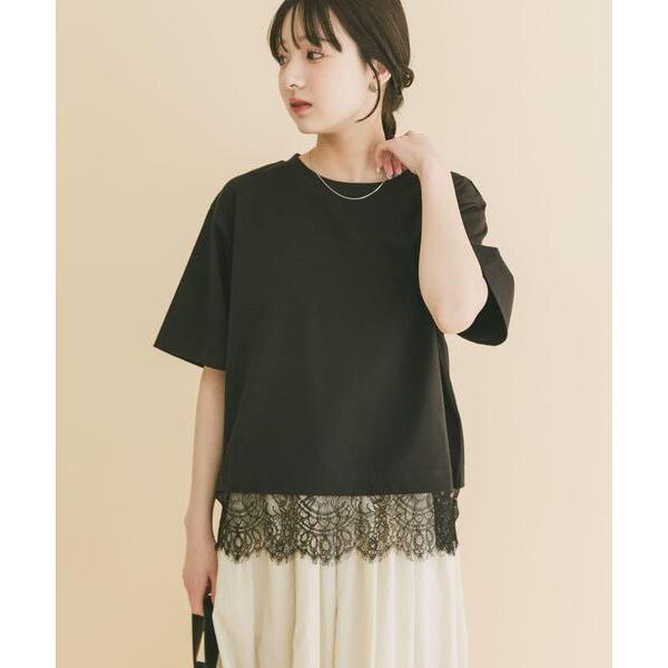 ZOZO問い合わせ番号:106919678ショップ:ITEMS URBAN RESEARCH，アイテムズ アーバンリサーチブランド:ITEMS URBANRESEARCH，アイテムズ アーバンリサーチ商品名:裾レースコンビTシャツカテゴリ:...