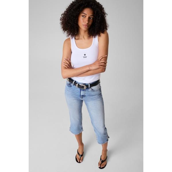 ZOZO問い合わせ番号:106919695ショップ:GUESS，ゲスブランド:GUESS JEANS，ゲスジーンズ，Guess，ゲス商品名:GUESS JEANS High Rise Capri デニムパンツ ジーンズカテゴリ:パンツ&gt...