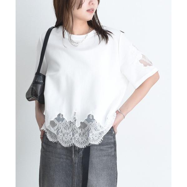 ZOZO問い合わせ番号:106920092ショップ:Eimee Law，エイミーロウブランド:Eimee Law，エイミーロウ商品名:レースエンブロTシャツカテゴリ:トップス>Tシャツ/カットソーブランド品番:84794Z素材:本体：...