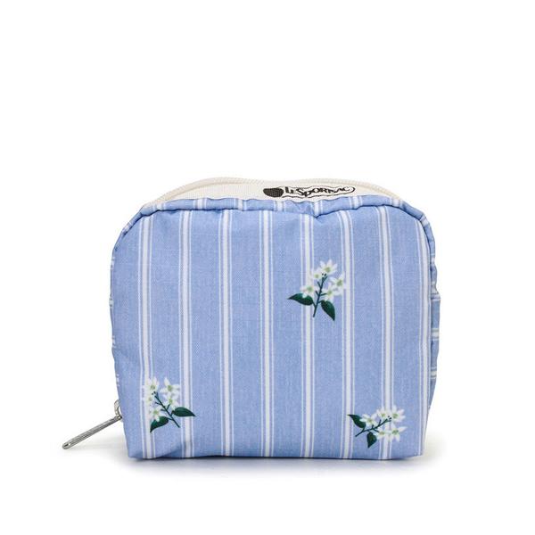 ZOZO問い合わせ番号:106955093ショップ:LeSportsac，レスポートサックブランド:LeSportsac，レスポートサック商品名:SQUARE COSMETIC ジャスミンストライプカテゴリ:財布/小物>ポーチブランド...