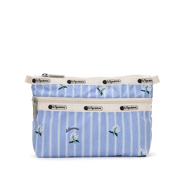 ZOZO問い合わせ番号:106955099ショップ:LeSportsac，レスポートサックブランド:LeSportsac，レスポートサック商品名:COSMETIC CLUTCH ジャスミンストライプカテゴリ:財布/小物>ポーチブランド...