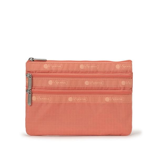 『タイムセール実施中』ZOZO問い合わせ番号:106955108ショップ:LeSportsac，レスポートサックブランド:LeSportsac，レスポートサック商品名:3ZIP COSMETIC コーラルパンチカテゴリ:財布/小物>ポ...