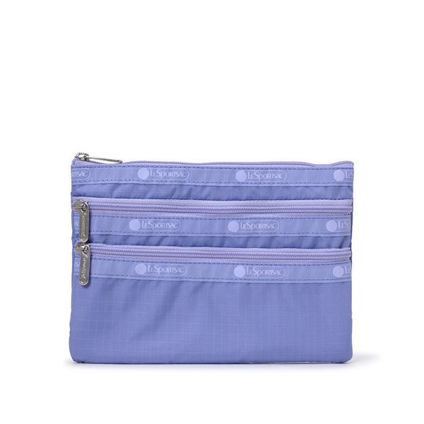 ZOZO問い合わせ番号:106955179ショップ:LeSportsac，レスポートサックブランド:LeSportsac，レスポートサック商品名:3ZIP COSMETIC ペリウィンクルドリームカテゴリ:財布/小物>ポーチブランド品...