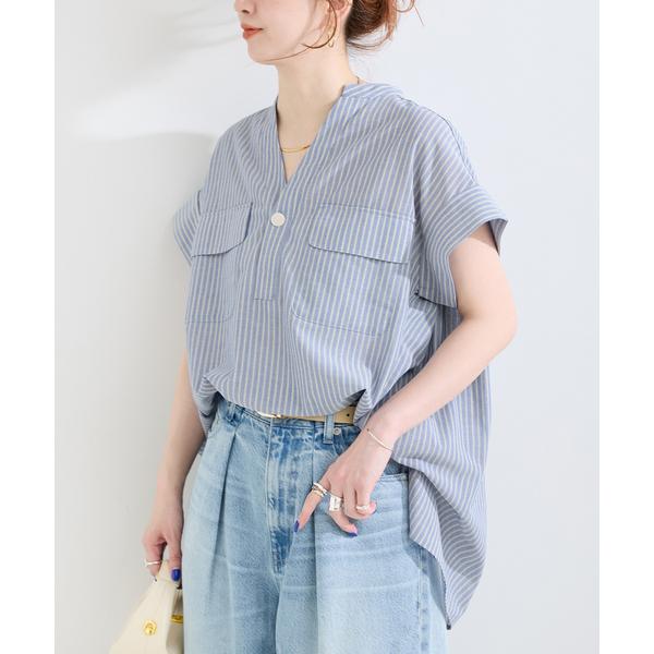 ZOZO問い合わせ番号:106959328ショップ:JOINT WORKS，ジョイントワークスブランド:B.C STOCK，ベーセーストック，Simplicite，サンプリシテ商品名:手洗い可 / スタンドスキッパーチュニックシャツカテゴリ...