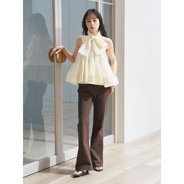 ZOZO問い合わせ番号:106960222ショップ:SNIDEL，スナイデルブランド:SNIDEL，スナイデル商品名:【STYLE UP PANTS】フレアデニムカテゴリ:パンツ>デニムパンツブランド品番:SWFP263320素材:【...