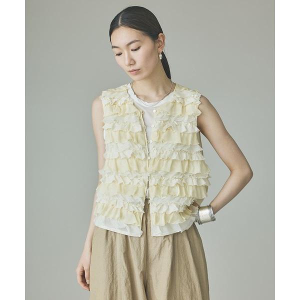ZOZO問い合わせ番号:106960386ショップ:Curensology，カレンソロジーブランド:Curensology，カレンソロジー商品名:Curensology(カレンソロジー)/ミルフィーユノースリーブブラウスカテゴリ:トップス&...
