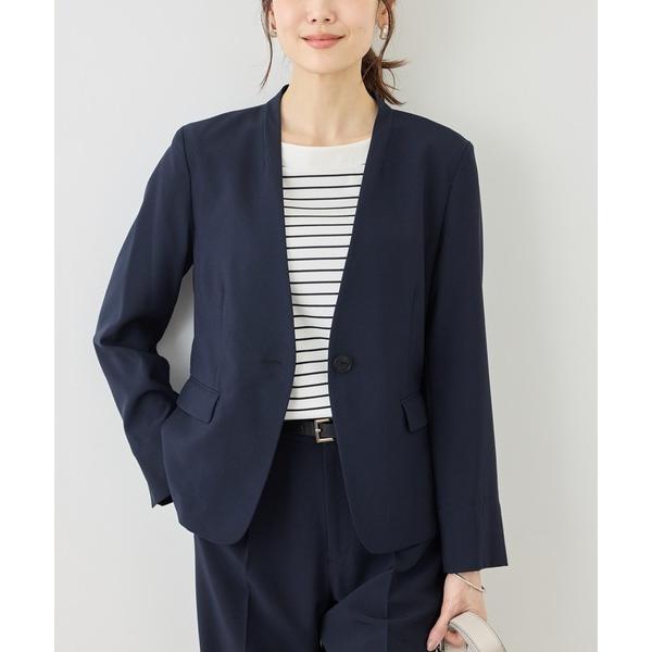 ZOZO問い合わせ番号:106960536ショップ:ROPE' PICNIC，ロぺピクニックブランド:ROPE' PICNIC，ロペピクニック商品名:リネンライクシリーズ ドライタッチノーラペルジャケット/UVカット・接触冷感・防シワカテゴ...