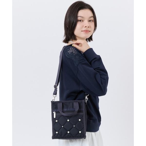 ZOZO問い合わせ番号:106994455ショップ:LeSportsac，レスポートサックブランド:LeSportsac，レスポートサック商品名:MINI N/S TOTE W/ PEARLS ディープシーパールカテゴリ:バッグ>ショ...