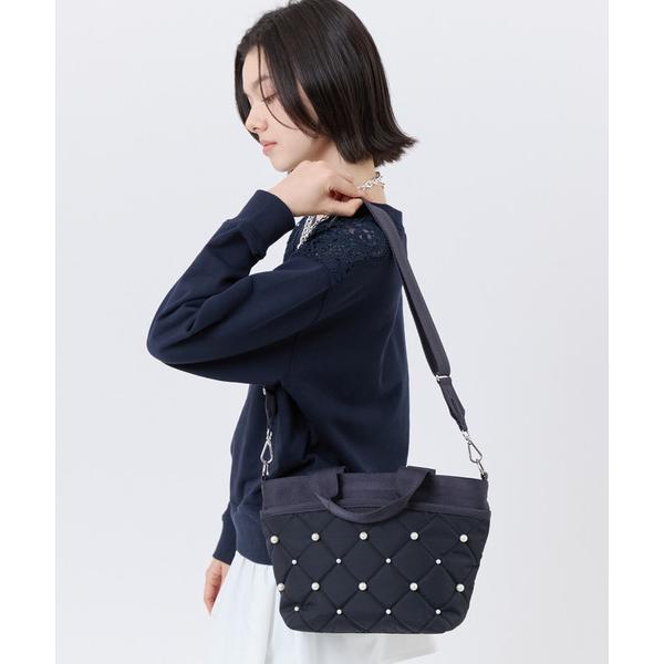 ZOZO問い合わせ番号:106994458ショップ:LeSportsac，レスポートサックブランド:LeSportsac，レスポートサック商品名:SM BUCKET TOTE W PEARLS ディープシーパールカテゴリ:バッグ>トー...