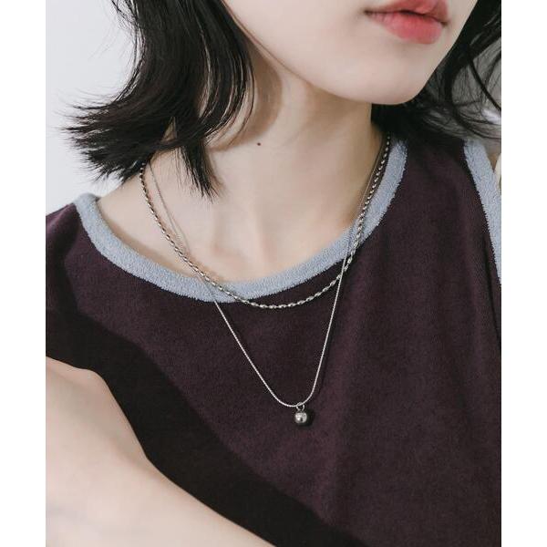 ZOZO問い合わせ番号:106997939ショップ:URBAN RESEARCH，アーバンリサーチブランド:SMELLY，スメリー商品名:ステンレスボールトップレイヤードネックレスカテゴリ:アクセサリー>ネックレスブランド品番:SM2...