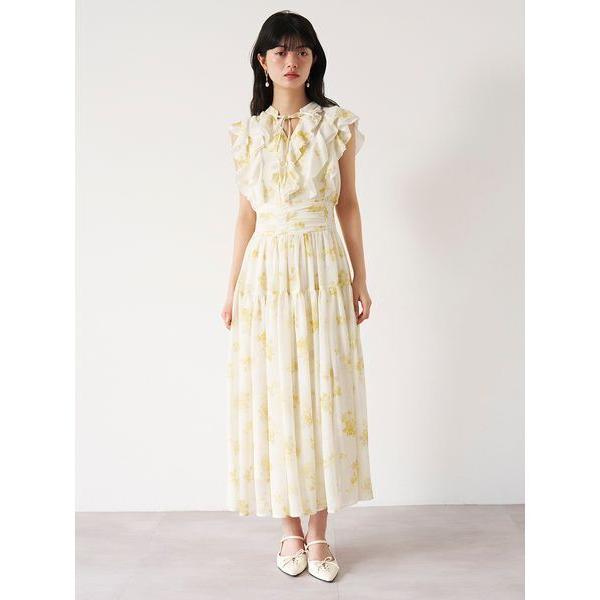 ZOZO問い合わせ番号:106998024ショップ:LILY BROWN，リリー ブラウンブランド:LILY BROWN，リリーブラウン商品名:フラワープリントプリーツワンピースカテゴリ:ワンピース/ドレス>ワンピースブランド品番:L...