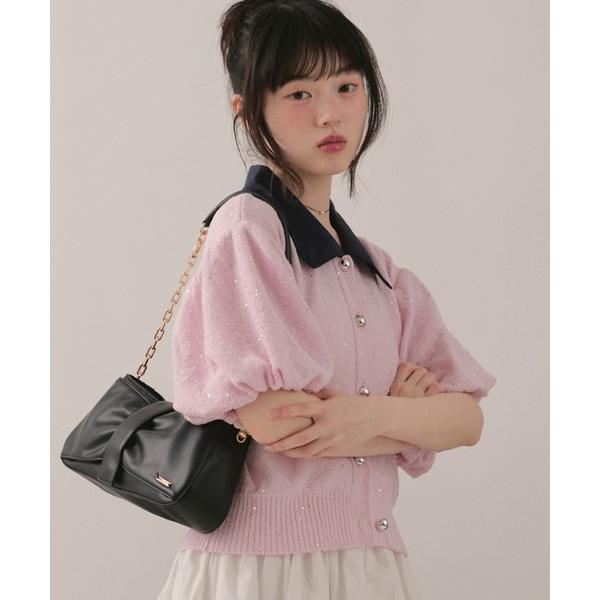 ZOZO問い合わせ番号:106998515ショップ:mideal，マイディールブランド:loin nuit，ロワンニュイ商品名:spangle puff knit / スパンコールパフニットカテゴリ:トップス>ニット/セーターブランド...