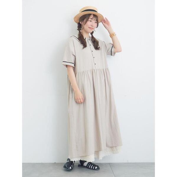 ZOZO問い合わせ番号:106998550ショップ:Samansa Mos2，サマンサ モスモスブランド:Samansa Mos2，サマンサ モスモス商品名:ビッグ襟前後2WAYワンピースカテゴリ:ワンピース/ドレス>ワンピースブラン...