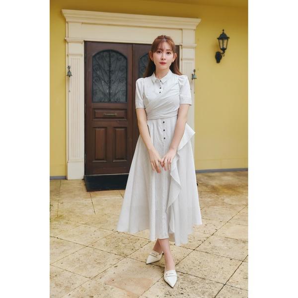 ZOZO問い合わせ番号:107071725ショップ:Her lip to，ハーリップトゥブランド:Her lip to，ハーリップトゥー商品名:Striped Asymmetrical Shirt Dressカテゴリ:ワンピース/ドレス&g...