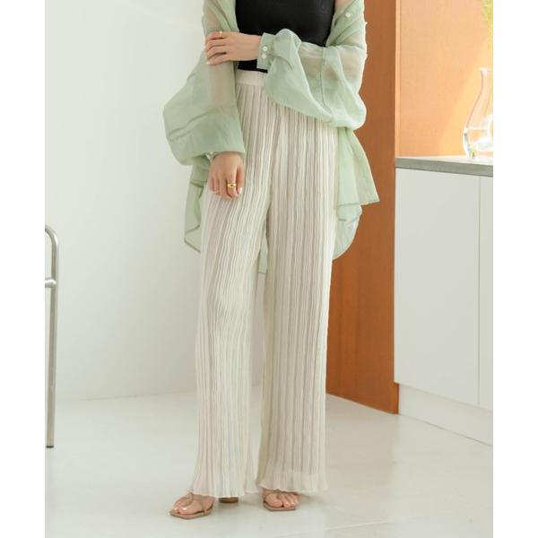 ZOZO問い合わせ番号:107071801ショップ:hinari，ヒナリブランド:hinari，ヒナリ商品名:ウェーブプリーツパンツカテゴリ:パンツ>その他パンツブランド品番:HN00000106素材:表地:ポリエステル 100% 裏...