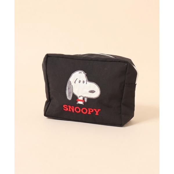 ZOZO問い合わせ番号:107072588ショップ:FUNALIVE，ファンアライブブランド:SNOOPY，スヌーピー，FUNALIVE，ファンアライブ，PEANUTS，ピーナッツ商品名:SNOOPY スヌーピー スクエアポーチ アップリケ...