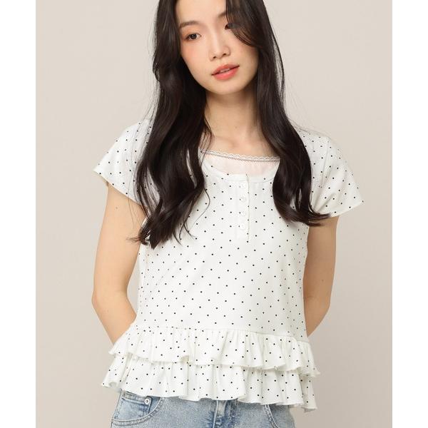 ZOZO問い合わせ番号:107072904ショップ:Heather，ヘザーブランド:Heather，ヘザー商品名:レイヤードヘンリーネックTEE　774726カテゴリ:トップス>Tシャツ/カットソーブランド品番:774726素材:（ア...