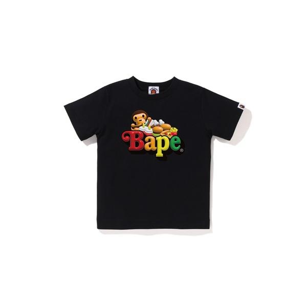 ZOZO問い合わせ番号:107072968ショップ:A BATHING APE，ア ベイシング エイプブランド:A BATHING APE，アベイシングエイプ商品名:3D MILO JUNKFOOD ON BAPE TEEカテゴリ:トップス...