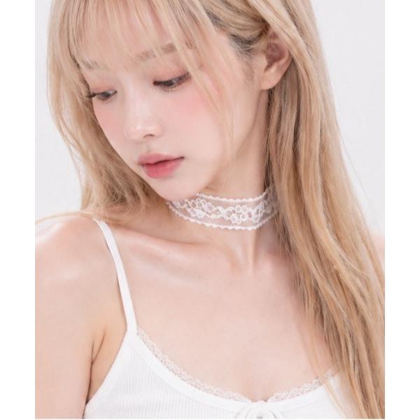 ZOZO問い合わせ番号:107073684ショップ:HIKA，ヒカブランド:rae，レイ商品名:【rae】レースチョーカーネックレスカテゴリ:アクセサリー>チョーカーブランド品番:rae-268カラー:ホワイト，ブラックサイズ:FRE...