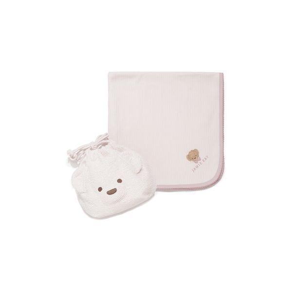 ※このアイテムは返品・交換対象外商品です。ZOZO問い合わせ番号:107109465ショップ:JAMIE KAY，ジェイミーケイブランド:JAMIE KAY，ジェイミーケイ商品名:針抜き柄ブランケット＋くま巾着セット／オーガニックコットンカ...