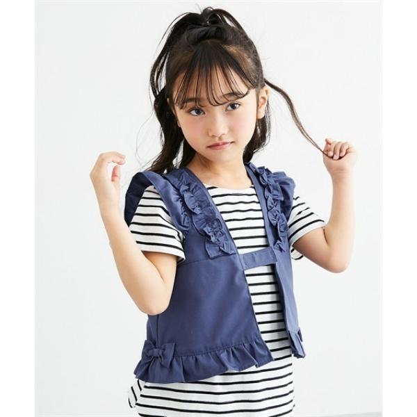 ZOZO問い合わせ番号:107110977ショップ:nissen，ニッセンブランド:QUNTSTYLE，キュントスタイル商品名:ポケットに保冷剤が入れられるリボン付きデザインベストカテゴリ:トップス>ベストブランド品番:VTU0126...