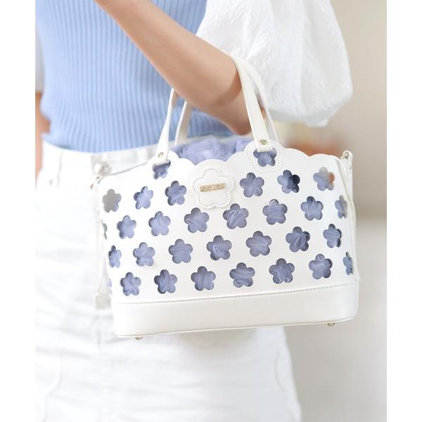 ZOZO問い合わせ番号:107111015ショップ:MARY QUANT，マリークワントブランド:MARY QUANT，マリークワント商品名:パンチングデイジー 2WAYミニトートカテゴリ:バッグ>トートバッグブランド品番:226-8...