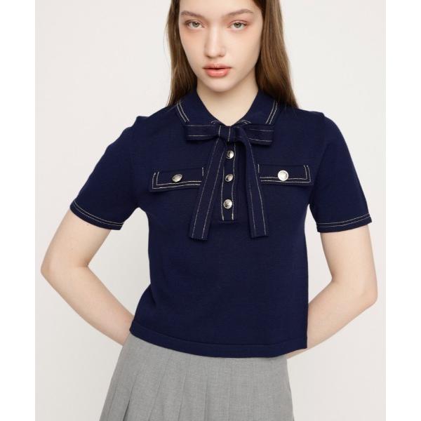 ZOZO問い合わせ番号:107111925ショップ:SLY，スライブランド:SLY，スライ商品名:STICH COMPACT KNIT TOPS ステッチコンパクトニットトップス 春服 夏服カテゴリ:トップス>ニット/セーターブランド...