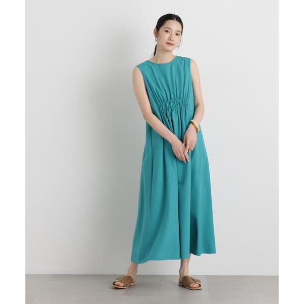 『タイムセール実施中』ZOZO問い合わせ番号:107112517ショップ:NANO universe，ナノユニバースブランド:NANO universe，ナノユニバース商品名:MINOTECH(R) ノースリーブギャザーマキシワンピースカテ...