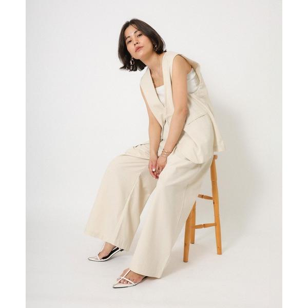 『タイムセール実施中』ZOZO問い合わせ番号:107112716ショップ:Bonjour Sagan，ボンジュールサガンブランド:Floran，フローラン商品名:フレンチリネンノーカラーベスト×ワイドパンツ セットアップカテゴリ:ジャケット...