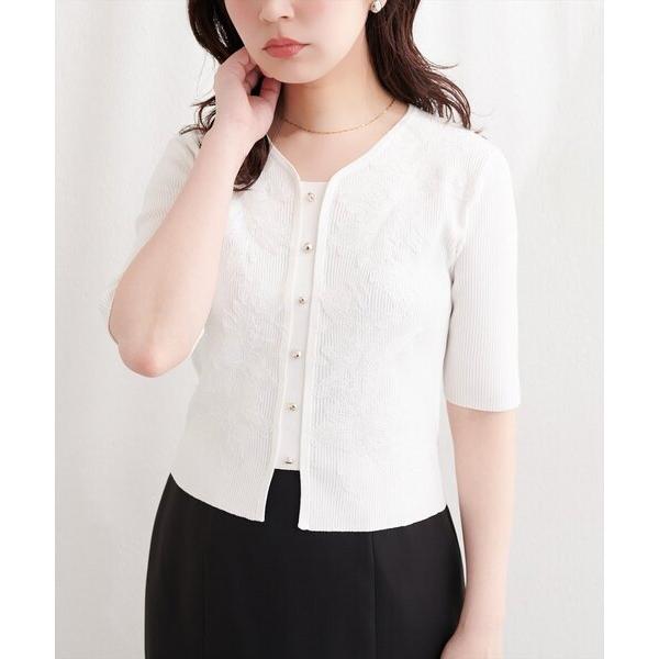 ZOZO問い合わせ番号:107113219ショップ:natural couture，ナチュラルクチュールブランド:natural couture，ナチュラルクチュール商品名:前あき風レースニットカテゴリ:トップス>ニット/セーターブラ...