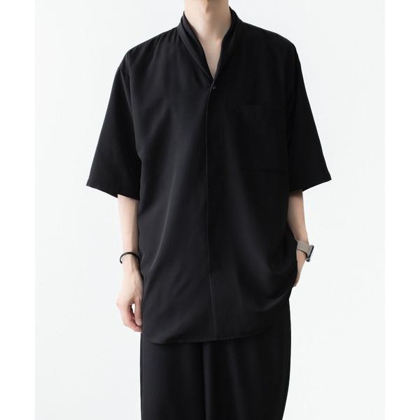ZOZO問い合わせ番号:107113265ショップ:ato，アトウブランド:ato，アトウ商品名:DRAPE COLLAR SHIRTカテゴリ:トップス>シャツ/ブラウスブランド品番:AM26A-S02素材:ポリエステル100%原産国...