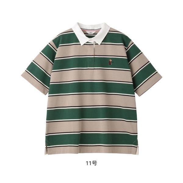 ZOZO問い合わせ番号:107113279ショップ:EASTBOY，イーストボーイブランド:EASTBOY，イーストボーイ商品名:ラガーシャツ ボーダー Guri ビーグル 犬カテゴリ:トップス>ポロシャツブランド品番:6522103...