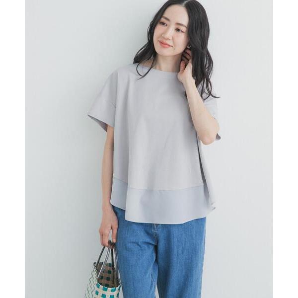 ZOZO問い合わせ番号:107149790ショップ:URBAN RESEARCH DOORS，アーバン リサーチ ドアーズブランド:URBAN RESEARCH DOORS，アーバンリサーチドアーズ商品名:異素材切替えラウンドヘムプルオーバ...