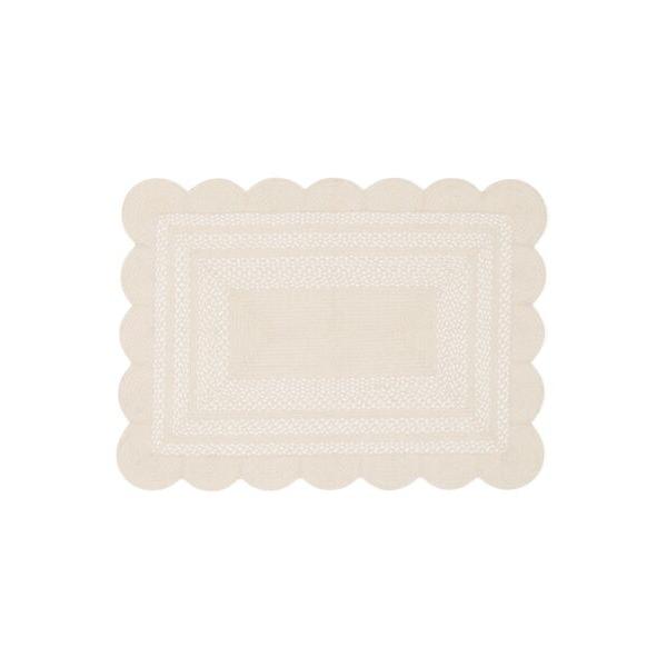 ZOZO問い合わせ番号:107149911ショップ:Francfranc，フランフランブランド:Francfranc，フランフラン商品名:マリス コットン ラグ S ベージュ×ホワイト 140×100cm カーペット 絨毯カテゴリ:インテリ...