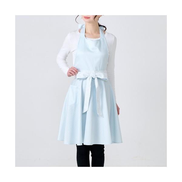 ZOZO問い合わせ番号:107149918ショップ:Francfranc，フランフランブランド:Francfranc，フランフラン商品名:レースリボン フルエプロン ブルーカテゴリ:食器/キッチン>エプロンブランド品番:1104080...